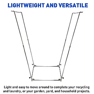 EasyGo Trash Bag Holder – Outdoor Leaf Bag Stand – Multi-Use Garbage Bag Holder Frame - Holds 30-45 Gallon Bags - Great for Camping, Leaves, Gardening and Parties