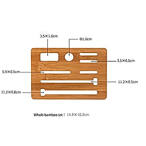 Cedilis Kitchen Knife Block with a Drip Tray, Solid Framed Knife Holder Storage Organizer for Kitchen Counter, 8 Slot
