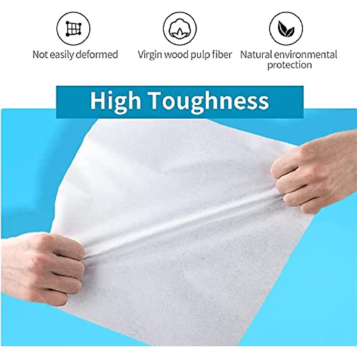 100 Pcs Bird Cage Liner Papers 7.3'' Non-Woven Square Bird Cage Cleaner Pet Cushion Precut Disposable Absorbent Pad Bird Cage Tray Mat Accessories Bird Cage Liners for Pet Bird Parrot Parakeet Canary