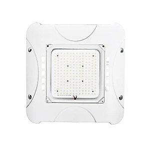 Fengll 150W LED Canopy Lights Outdoor - Ultra Efficient Recessed Surface Mount Gas Station Light - High Bay Carport or Parking Garage Lamp 20250lm 5000k DLC Approved