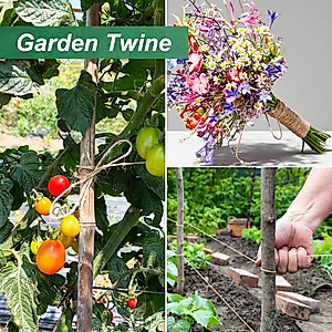 Shintop 328 Feet Natural Jute Twine Best Industrial Packing Materials Heavy Duty Natural Jute Twine for Arts and Crafts and Gardening Applications (328 Feet Twine)