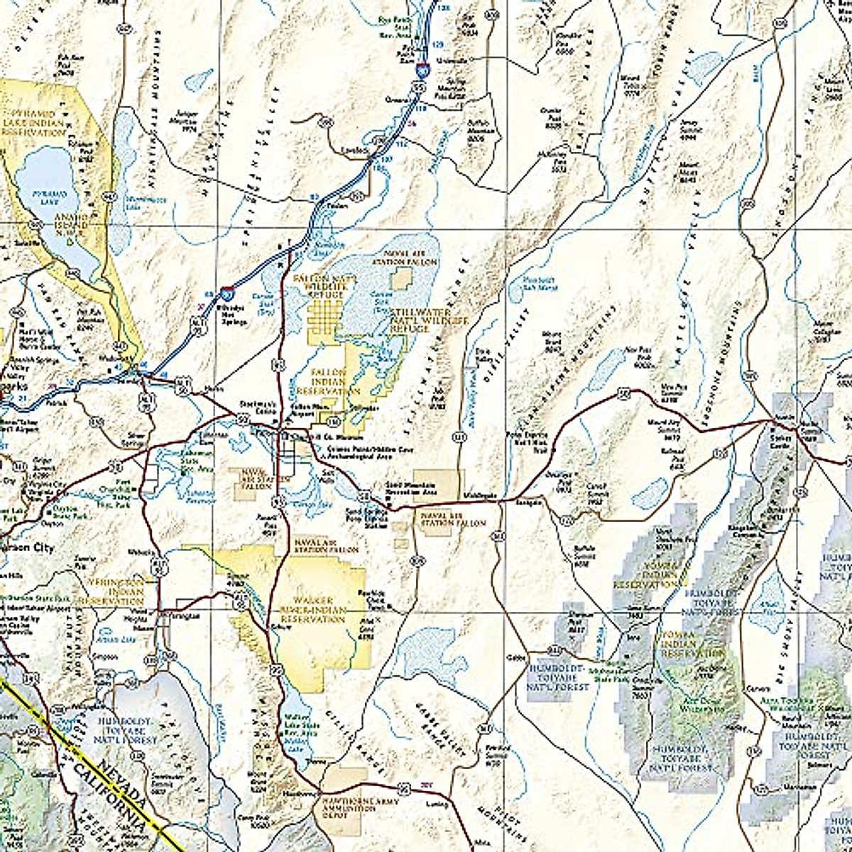 United States, California and Nevada Map (National Geographic Adventure Map, 3119)