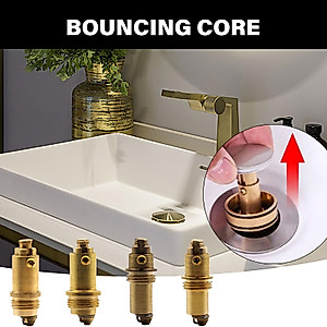 Bathtub Plug Replacement Sink Drain Stopper Plug Bolts Coppers Push Spring Plug Bounce Valves Bolts Sink Accessories