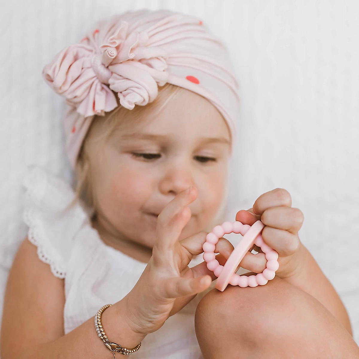 Ryan and Rose Cutie Bit Teether (Pink)