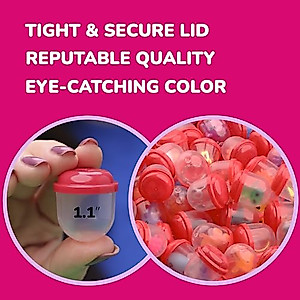 Vending Machine Capsules - 1.1 Inch Tiny Frosty Clear-Colored Acorn Capsules - 30 Pcs Empty Toy Capsules - Plastic Capsules for Toys - 28 mm Prize Machine Capsules - Small Colored Containers