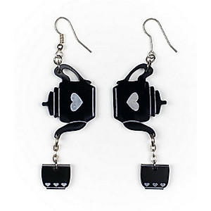 CutieJewelry Teapot Tea Teacup Pot Afternoon Womens Ladies Dangle Earrings 4 Pairs
