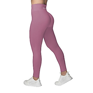 Sunzel Scrunch Butt Lifting Leggings Women High Waisted Seamless Workout Leggings Gym Tights Tummy Control Yoga Pants Bordeaux
