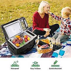 F40C4TMP Insulated Protective Cover for 20 Quart Portable Refrigerator 12 Volt Freezer Cover Transit Bag for 18L Portable Fridge