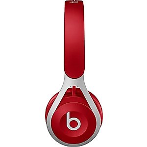 EP On-Ear Wired Headphones with Inline Remote and Microphone Bundle with Carrying Case (Red)