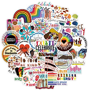 50pcs Diversified Stickers Pack, Beautiful Vinyl Waterproof Sticker Decals for Water Bottles, Laptops, Phones, Skateboards, Helmets, Hard Hats, Suitable for Kids Teen Adults Party Supplies Decor