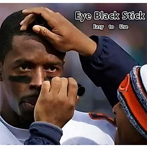 Go Ho 3PCS Eye Black Face Paint Stick for Sports,Waterproof Eye Black,Baseball/Softball/Football Accessories Stick,Easy to Color and Remove,Black Lip Smacking or Body Paint for Halloween Makeup