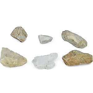 EISCO 6PK Raw Fine White Marble, Metamorphic Rock Specimens - Approx. 1" - Geologist Selected & Hand Processed - Great for Science Classrooms - Class Pack