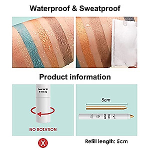 Erinde White Eyeshadow Stick, Eye Brightener Stick Eye Shadow Crayon Makeup Pen, Waterproof, Shimmer Creamy Long Lasting Eye Makeup, Save Time (#L01)