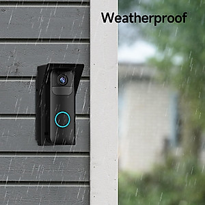 Ayotu Waterproof Adjustable 30 to 60 Degree Angle Mount for Video Doorbell 1/2/3/3Plus/4/Wired/Pro/Pro2/(2020 Release), Blink and Nest Doorbell Battery/Wired, Wedge Corner Holder, 1Pack Black