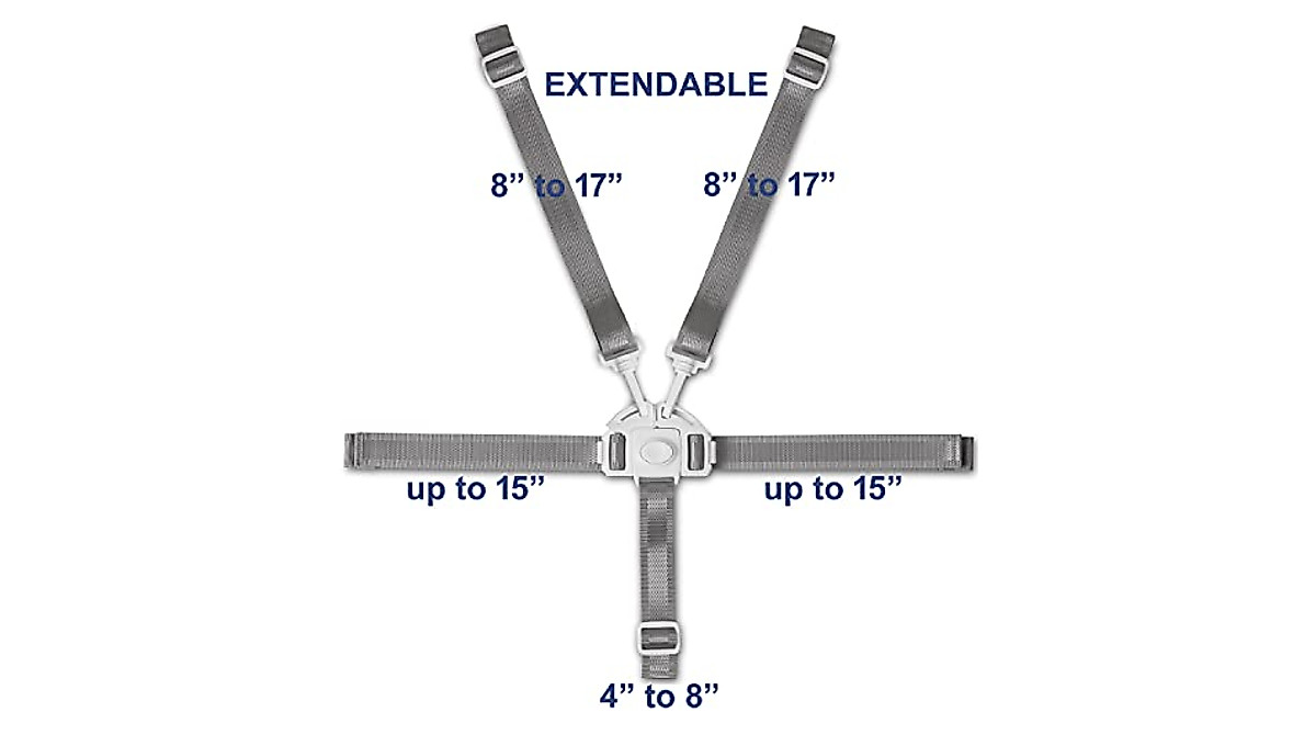 High Chair Straps - Safe & Adjustable Replacement Harness