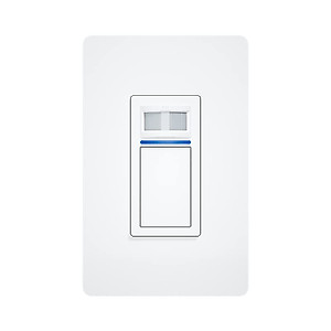 Smart Motion Sensor Light Switch, Milfra PIR Occupancy Sensor Switch Single Pole 2.4GHz Wi-Fi Light Switch Compatible with Alexa and Google Assistant (1)