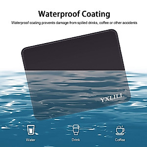 YXLILI Mouse Pad 10.6x8.3x0.12 Inch Gaming Mouse Pads Mouse Mat for Wireless Computer Mouse with Stitched Edges, Non-Slip Rubber Base, Water Resistant Mousepads for Office Home Gaming-Black