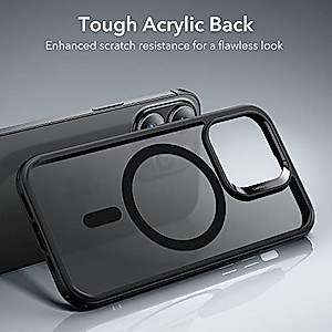 ESR for iPhone 14 Pro Case, Compatible with MagSafe, Shockproof Military-Grade Protection, Yellowing Resistant, Magnetic Phone Case for iPhone 14 Pro, Classic Hybrid Case (HaloLock), Frosted Black