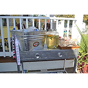 Behrens 62 Hot Dipped Galvanized Steel Tub, 15 Gal, Silver