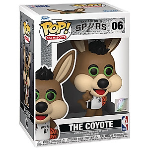 POP NBA Mascots: San Antonio - The Coyote Funko Pop| Vinyl Figure (Bundled with Compatible Pop Box Protector Case), Multicolor, 3.75 inches