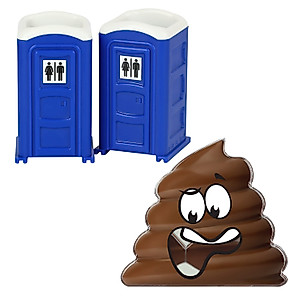 Funwares The Ultimate Gag Gift Bundle - Porta Potty Shot Glass and Poop Timer