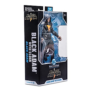 McFarlane Toys DC Black ADAM Movie 7IN Figures - Black ADAM with Cloak