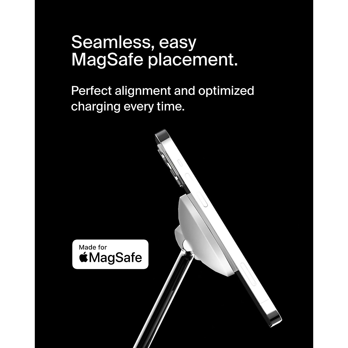 Belkin MagSafe Charger, 3-in-1 Wireless Charging Stand, 2ND GEN, 33% Faster for Apple Watch, iPhone 16, iPhone 15, iPhone 14 Series, AirPods - MagSafe Charging Station for Multiple Devices - White