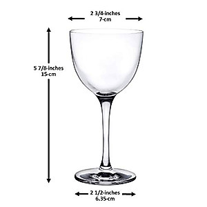 HISTORY COMPANY The Original Nick & Nora Crystal Martini Glass 2-Piece Set (Gift Box Collection)