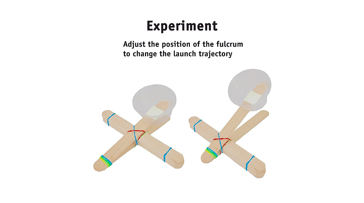 Craft Stick Catapults Kit - Fun STEM Project for Kids