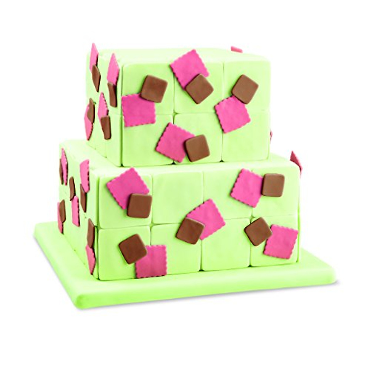 Wilton 6-Piece Nesting Fondant Double Sided Cut Out Cutters, Square