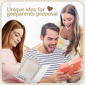 97 Decor Will You Be My Godparents Proposal Gift - God Parents Presents Proposal Ideas, Godparent Gifts from Godchild for Baptism, Godparents Proposal Card, Asking Godmother Godfather Invitation