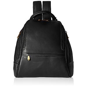Royce Leather Women's Luxury Sling Backpack Handcrafted in Colombian Leather, Black, One Size