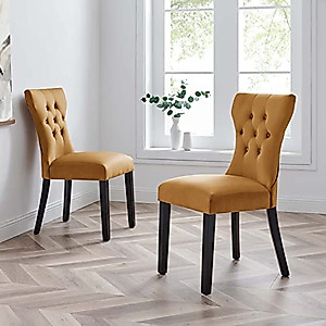 Modway Silhouette Dinning Chair, Cognac