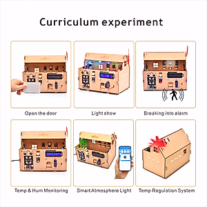 OSOYOO Smart House IoT Starter Kit for Arduino MEGA2560,Learning STEM Electronic Engineering Coding Programming, DIY Home Automation Building Set for Teens Adults