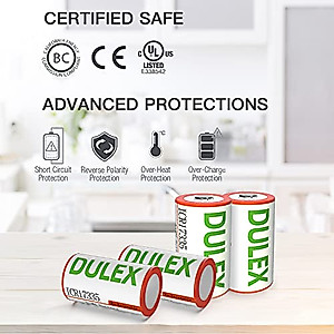 Arlo Batteries Rechargeable 123A and Charger 20 Pack [ ICR17335 NiMH Battery Replace 3V CR123A Batteries ] for Arlo Cameras, Alarm System, LED Flashlight