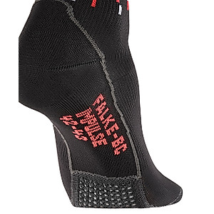 FALKE Unisex BC Impulse Peloton Cycling Socks, Breathable Quick Dry, Mid Calf, Ultra Thin Cushion, Lightweight, Black (Black 3008), 10.5-11.5, 1 Pair