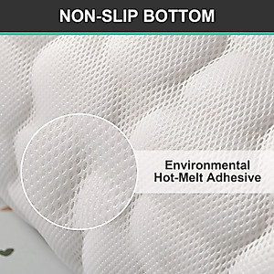 SHANNA Bathroom Rugs Sets 2 Piece, Cobblestone Memory Foam Bath Mats Set, Non Slip Bath Mats for Bathroom, Super Water Absorbent, Bath Rugs for Tub, Toilet and Floor (20"x32"+16"x24" Dark Blue)