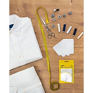 ZEFFFKA Premium Quality Fabric Iron-on Patches Inside & Outside Strongest Glue 100% Cotton White Repair Decorating Kit 12 Pieces Size 3" by 4-1/4" (7.5 cm x 10.5 cm)