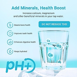 AQUA CREST Alkaline Water Filters Increase PH, 𝐍𝐎𝐓 𝐑𝐞𝐝𝐮𝐜𝐞 𝐓𝐃𝐒, Replacement for Pitchers and Dispensers, 6-Stage Filters Reduce Chlorine, 2-Pack