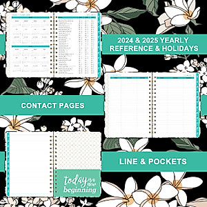 2023-2024 Planner – Jul.2023 - Jun.2024, 2023-2024 Academic Planner Weekly and Monthly, 6.4" x 8.5", Tabs, Back Pocket, Strong Twin - Wire Binding, Hardcover, Thick Paper, Inspirational Quotes, Notes