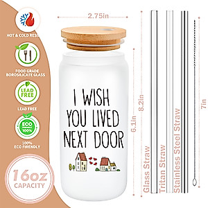 Best Friend Birthday Gifts, Friendship Gifts for Women, Cool Gifts for Female Friends, Long Distance Bestie BFF Funny Unique Gifts Idea for Senior Older Women Woman Over 50 60 70 - Glass Cup Mug