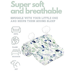 Terriboo Minky Baby Bed Blanket Newborn Mink Blanket Double Layer with Dotted Backing (Animal)