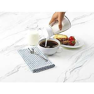 Goodcook Glass Sugar Dispenser Kitchenware, 12 oz, Clear/White