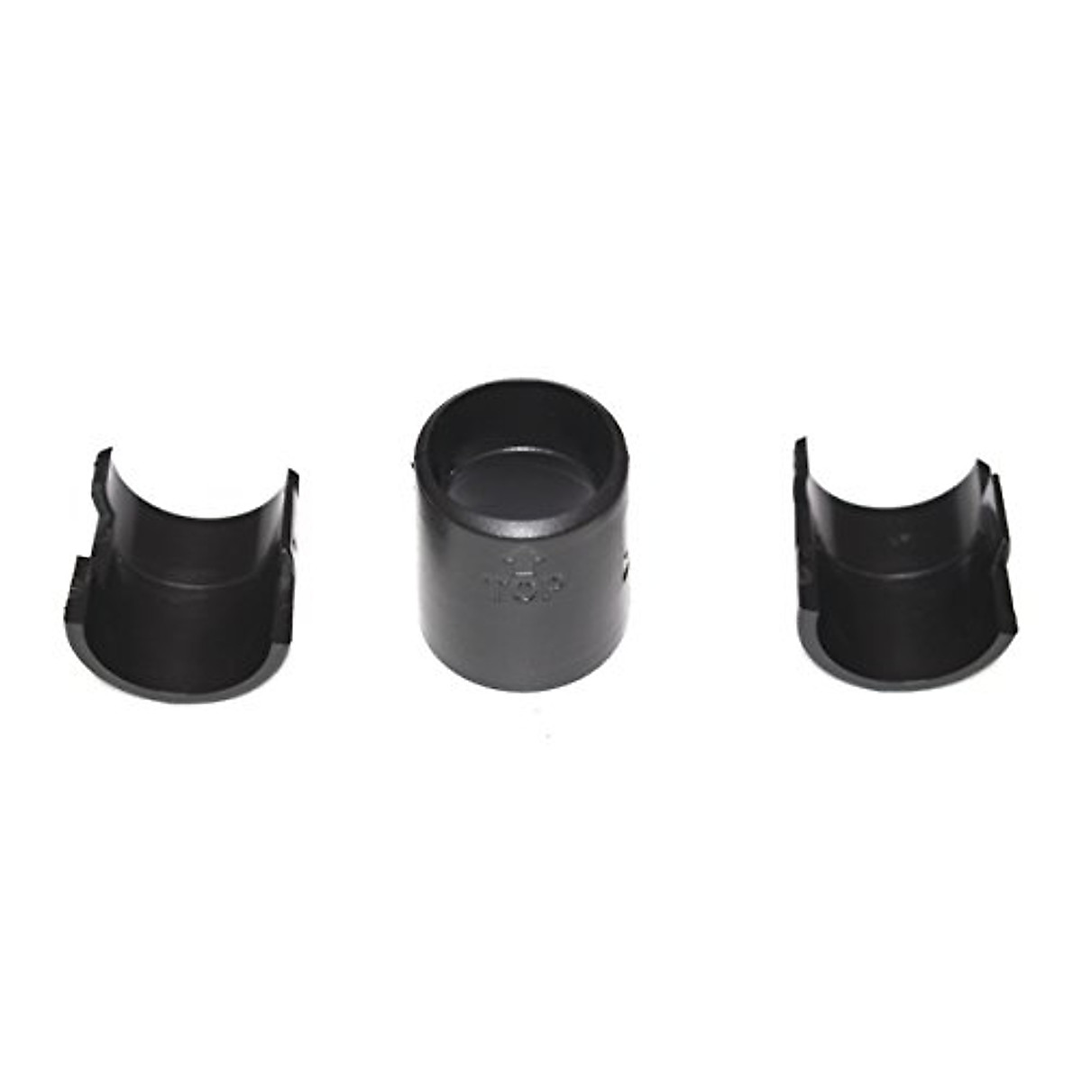 JSP Manufacturing 1" Diameter Post Wire Shelf Clips Shelving Split Sleeves Lock Metal Rack Locking Plastic 24 Pairs (48)