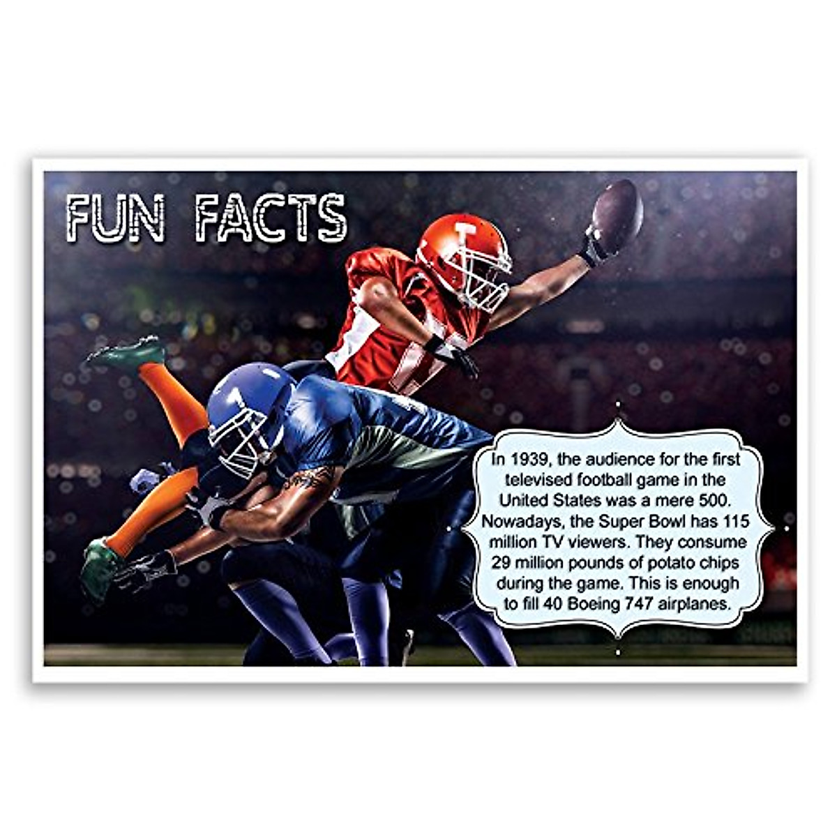 AMERICANA FUN FACTS postcard set of 20 postcards. Iconic America and American culture post card variety pack. Made in USA.