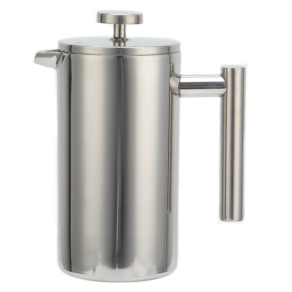 LJCM French Press Pot Coffee Pot Maker Milk Frother Stainless Steel Tea Maker Hand Pour 1000Ml Pressing Milk Frothing Machine Brewed Coffee Cafe Pot Brewing Coffee French Presses