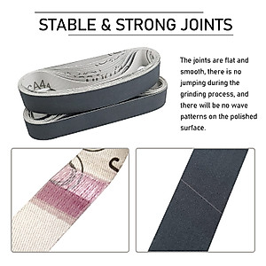 3/4 x 12 inch Knife Sharpening Belts, 24 Pack 1000 Grit Replacement Belts for Work Sharp Knife and Tool Sharpeners(Ken Onion Edition)