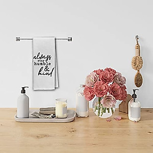 Dibor Christian Bible Verse Kitchen Towels Dish Towels Dishcloth,Always Stay Humble and Kind Decorative Absorbent Drying Cloth Hand Towels Tea Towels for Bathroom Kitchen,Christian Girls Women Gifts