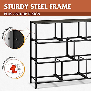 WLIVE Fabric Dresser for Bedroom, Storage Drawer Unit, Bedroom Dresser TV Stand for 32 40 43 inch TV, Wide Dresser with 8 Large Deep Drawers for Office, College Dorm, Charcoal Black