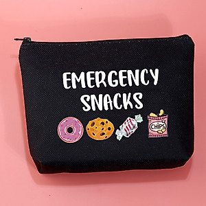 JXGZSO Emergency Snacks Food Storage Bag Foodie Reusable Zipper Pouch Food Safe Bag Snack Lover Gift